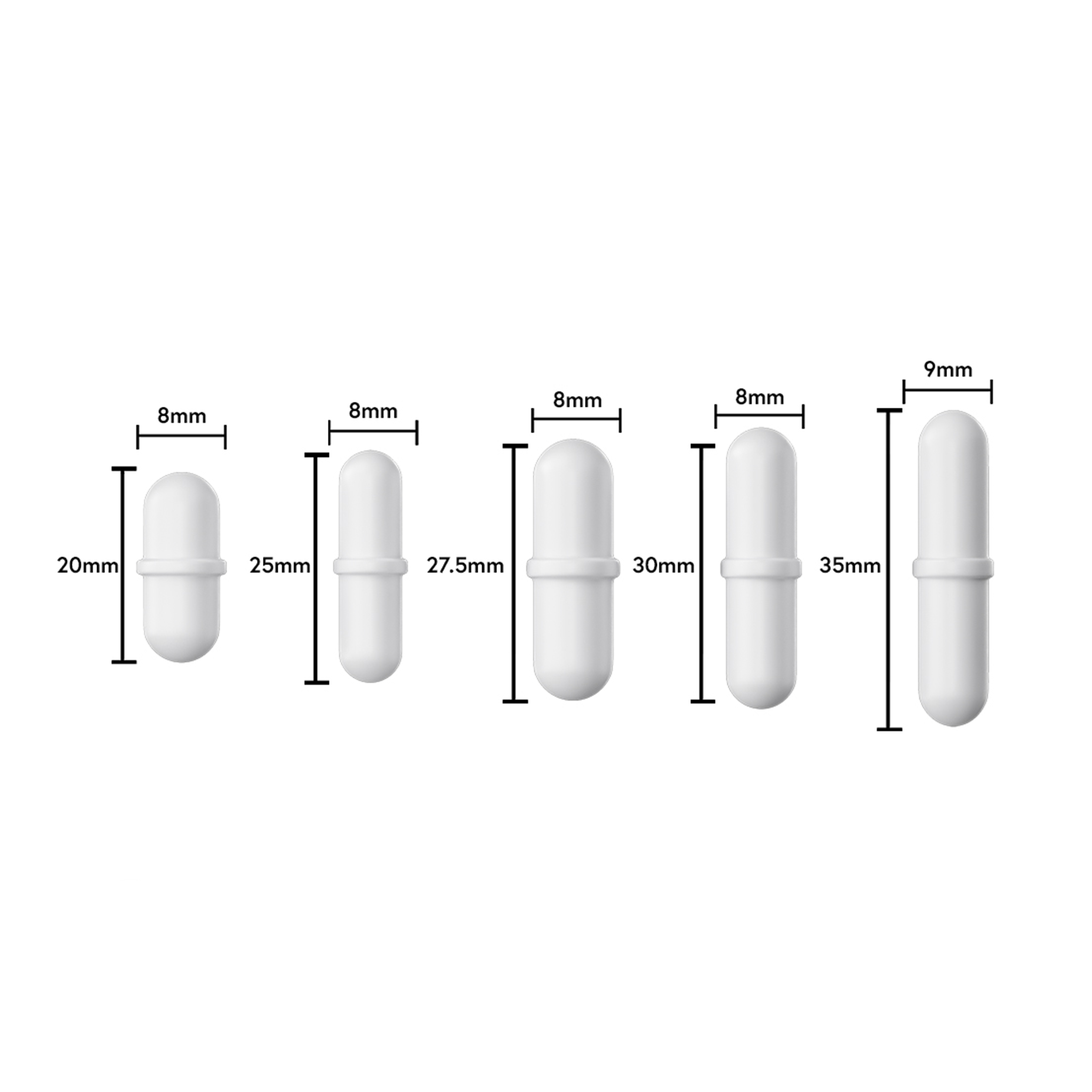Magnetic Teflon Coated Stir Spin Bar Set - Multi Size 5 Piece – eklabsupply